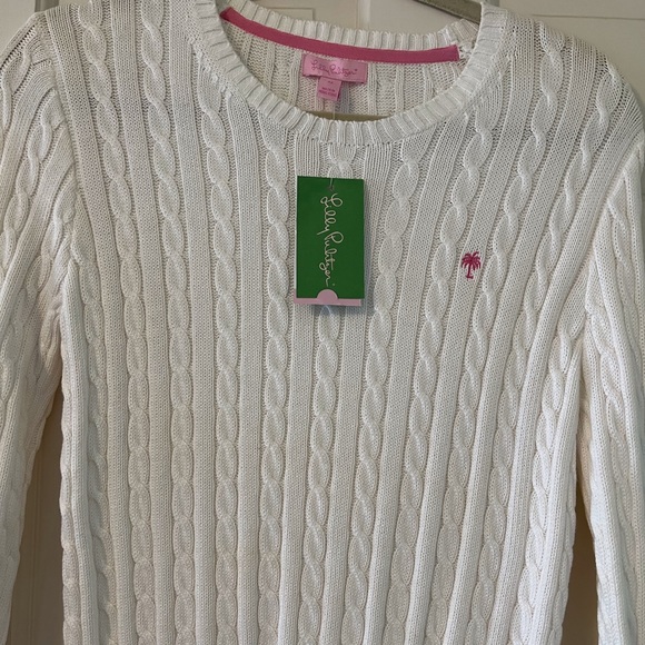 Lilly Pulitzer | Sweaters | Lilly Pulitzer Gloria Cotton Sweater M ...